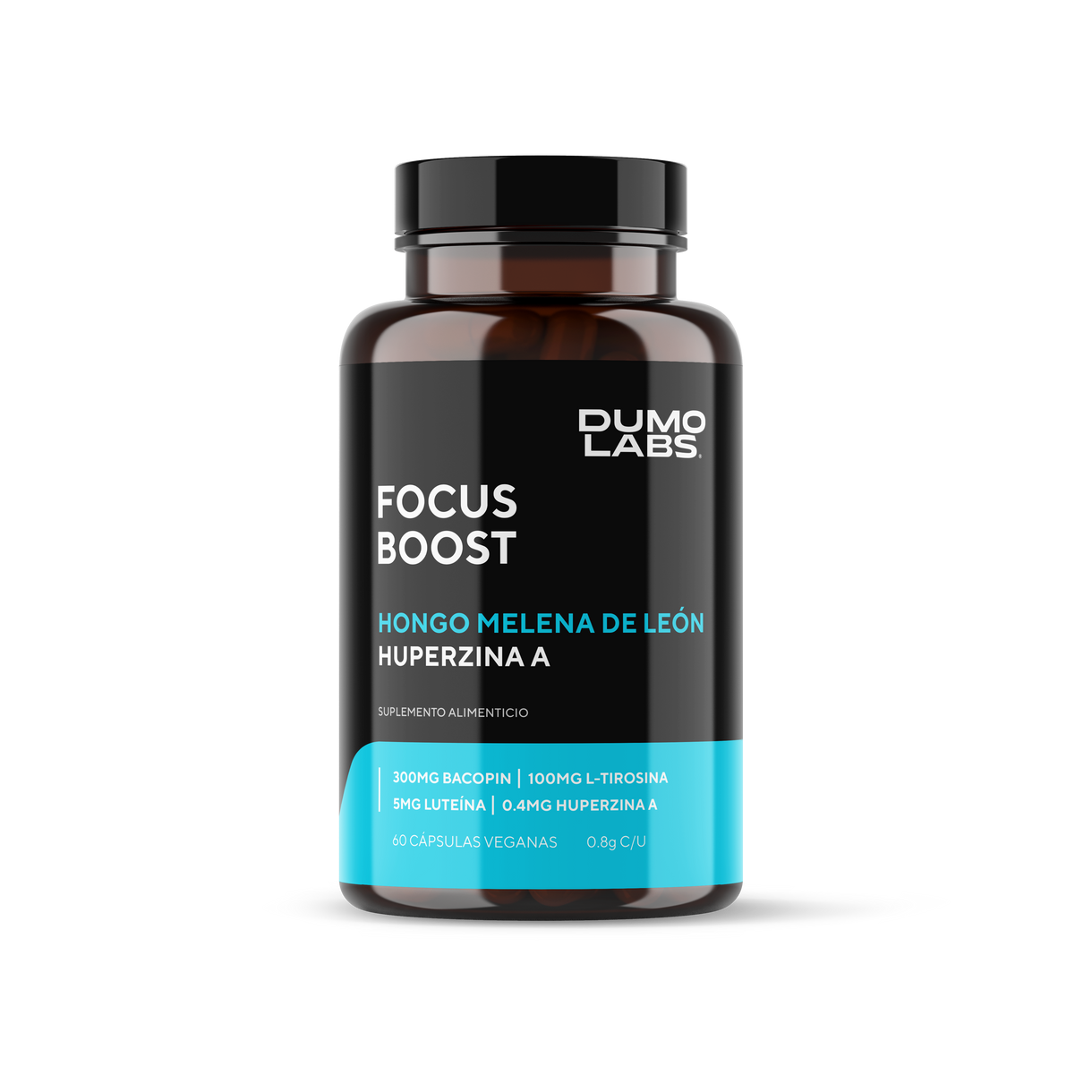FOCUS BOOST | Nootrópico 100% natural | Huperzina A, Melena de León | 60 cápsulas veganas – Dumo ...
