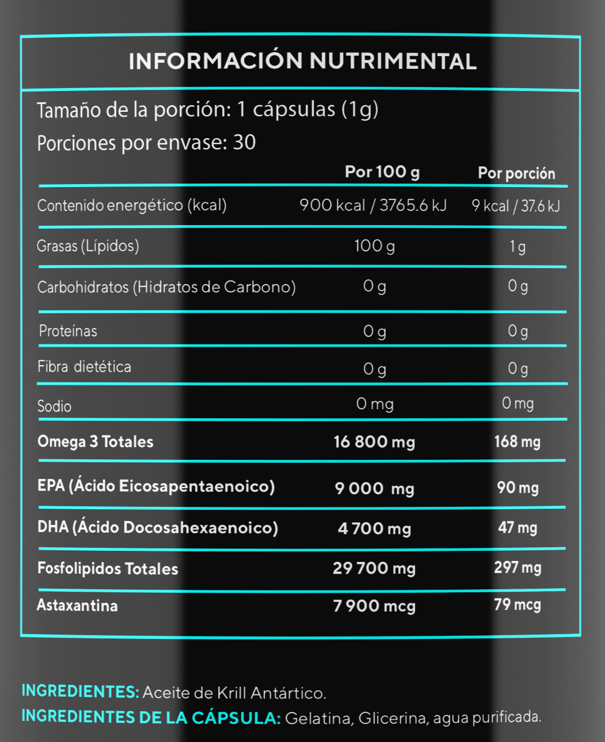 OMEGA KRILL | Omega 3 Aceite de Krill Antártico | 30 cápsulas – Dumo Labs